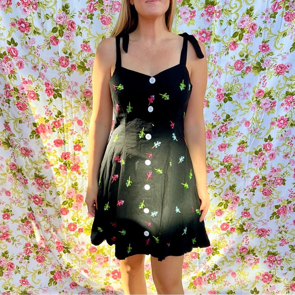 Dresses | Custom Hand Made Dress Embroidered Size Large | Poshmark